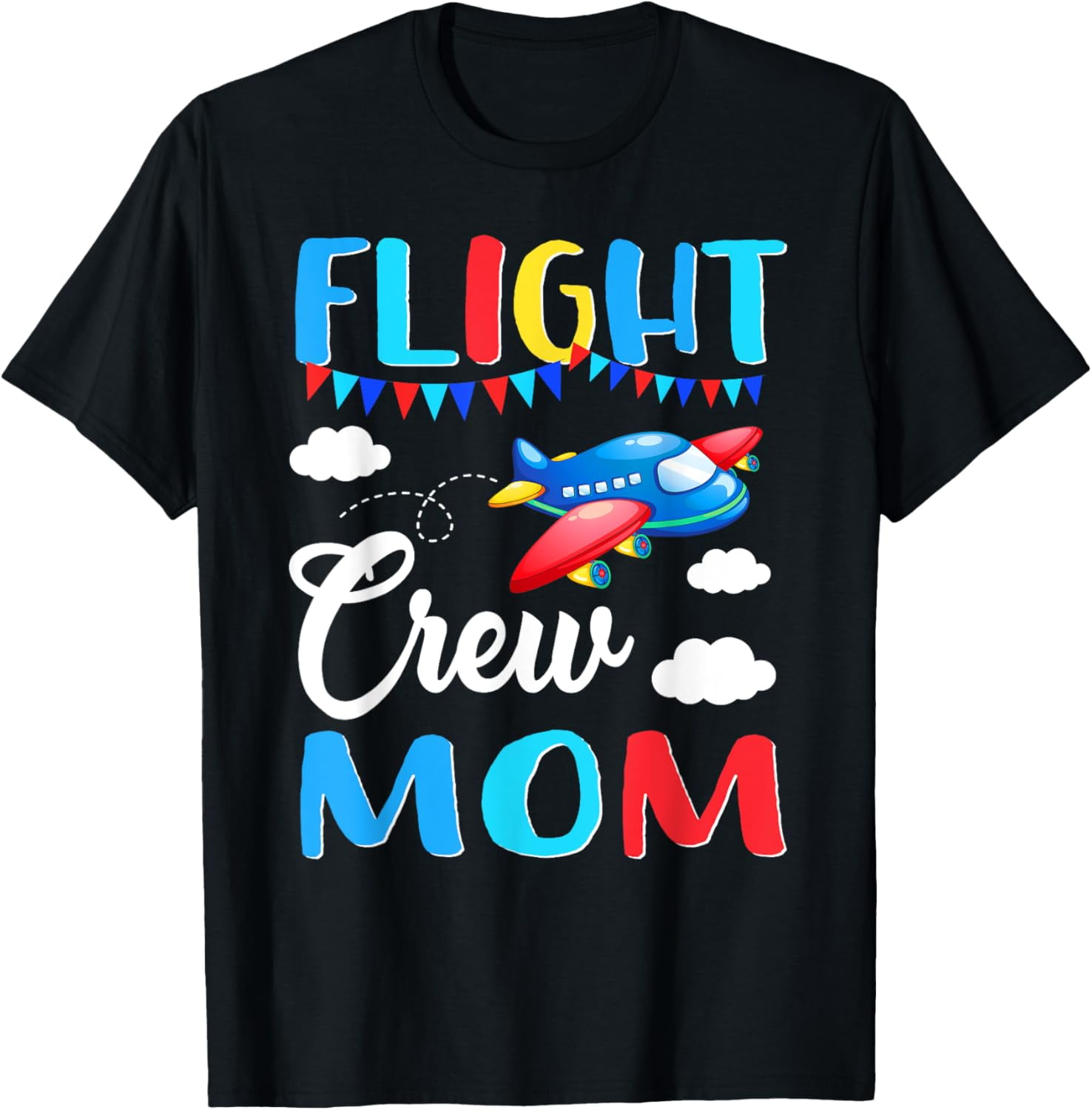 Flight Crew Mom Airplane Birthday Mom Family Matching T-Shirt - Walmart.com