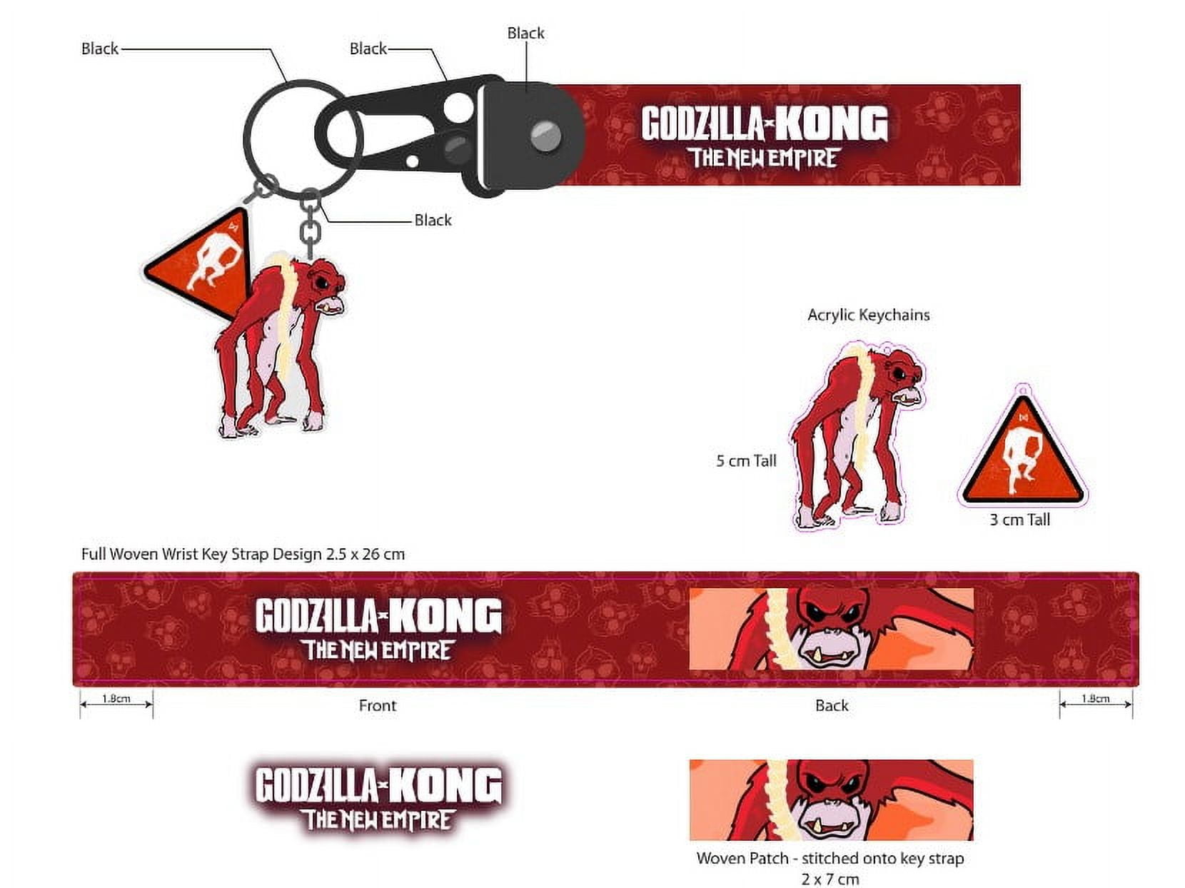 Godzilla v Kong Metal Keychain - Skar Edition - Walmart.com