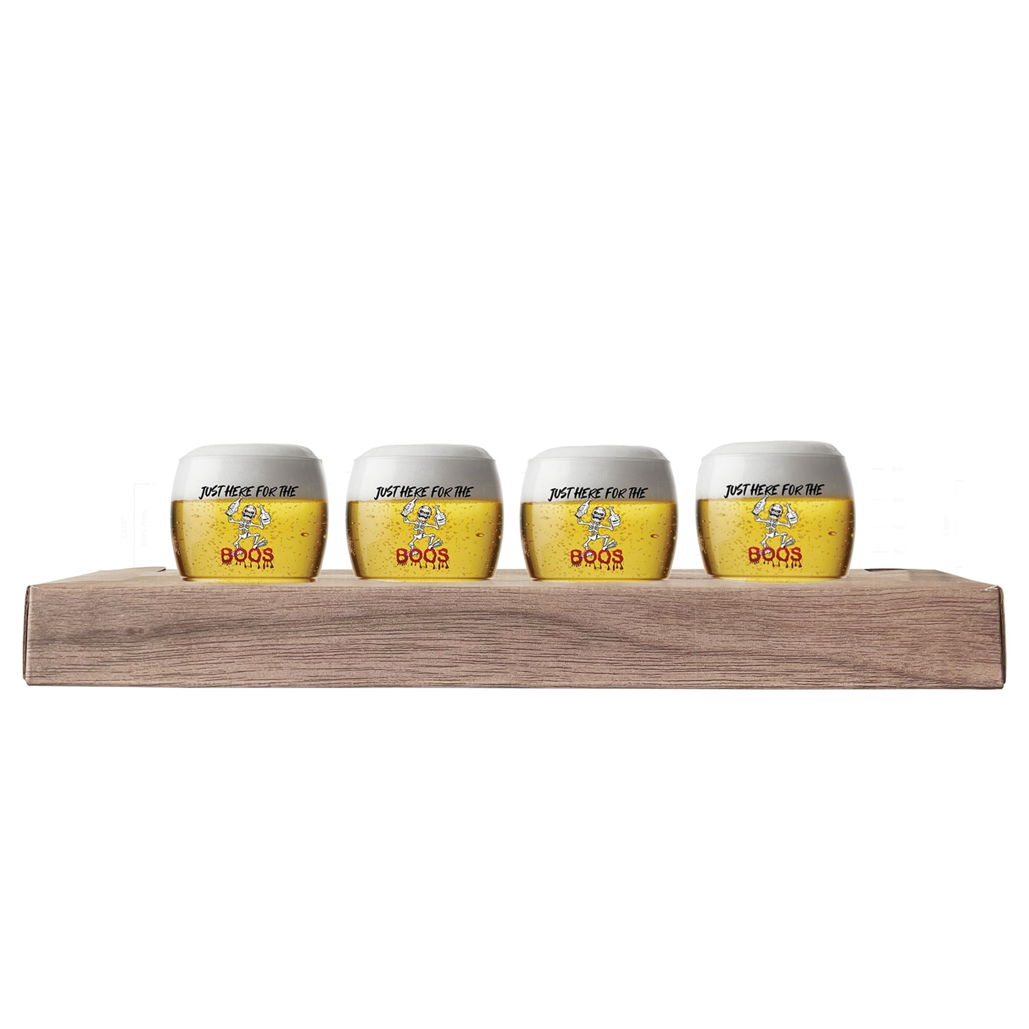 Flight Drink Set 'Just Here For The Boos’ Halloween Party Fiesta 5oz ...