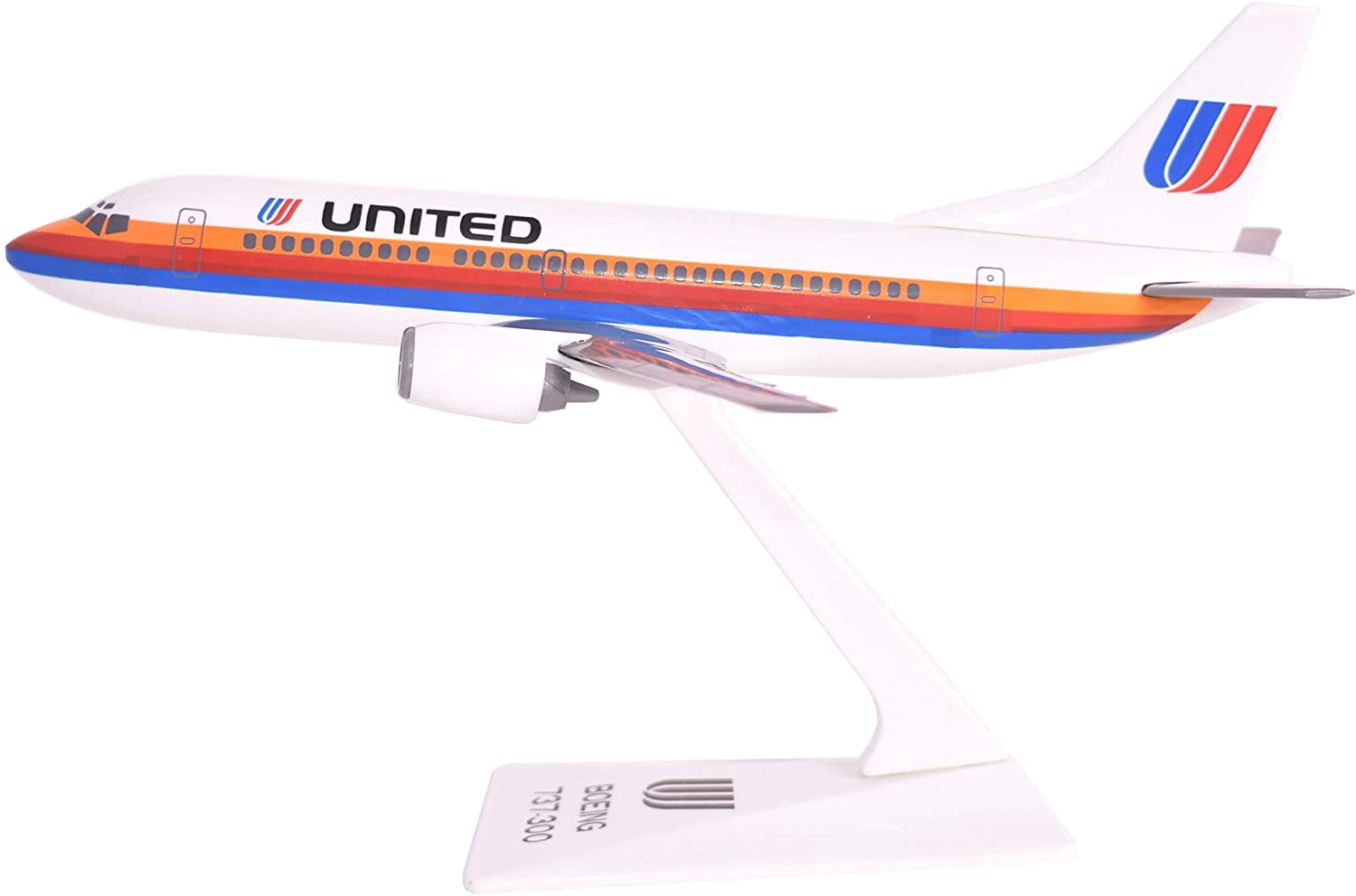Flight Miniatures United Airlines UAL 1976 Boeing 737-300 1:180 Scale ...