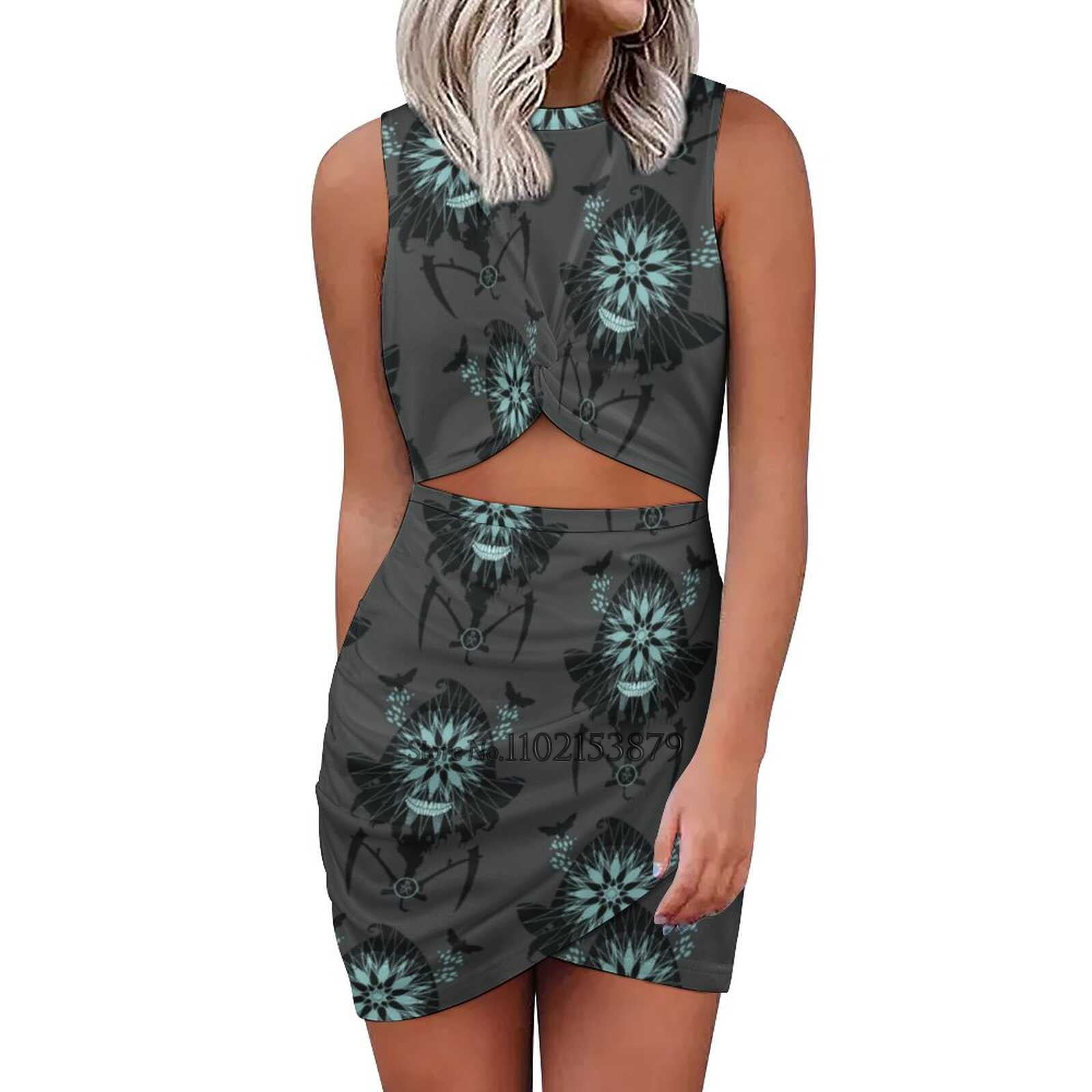 Flight Of The Reaper Moth Back Lacing Backless Dress Women Kawaii ...