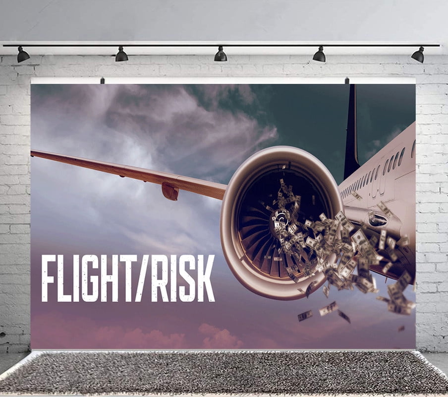 Flight Risk Backdrop Banner Party Supplies Poster Movie Theme ...