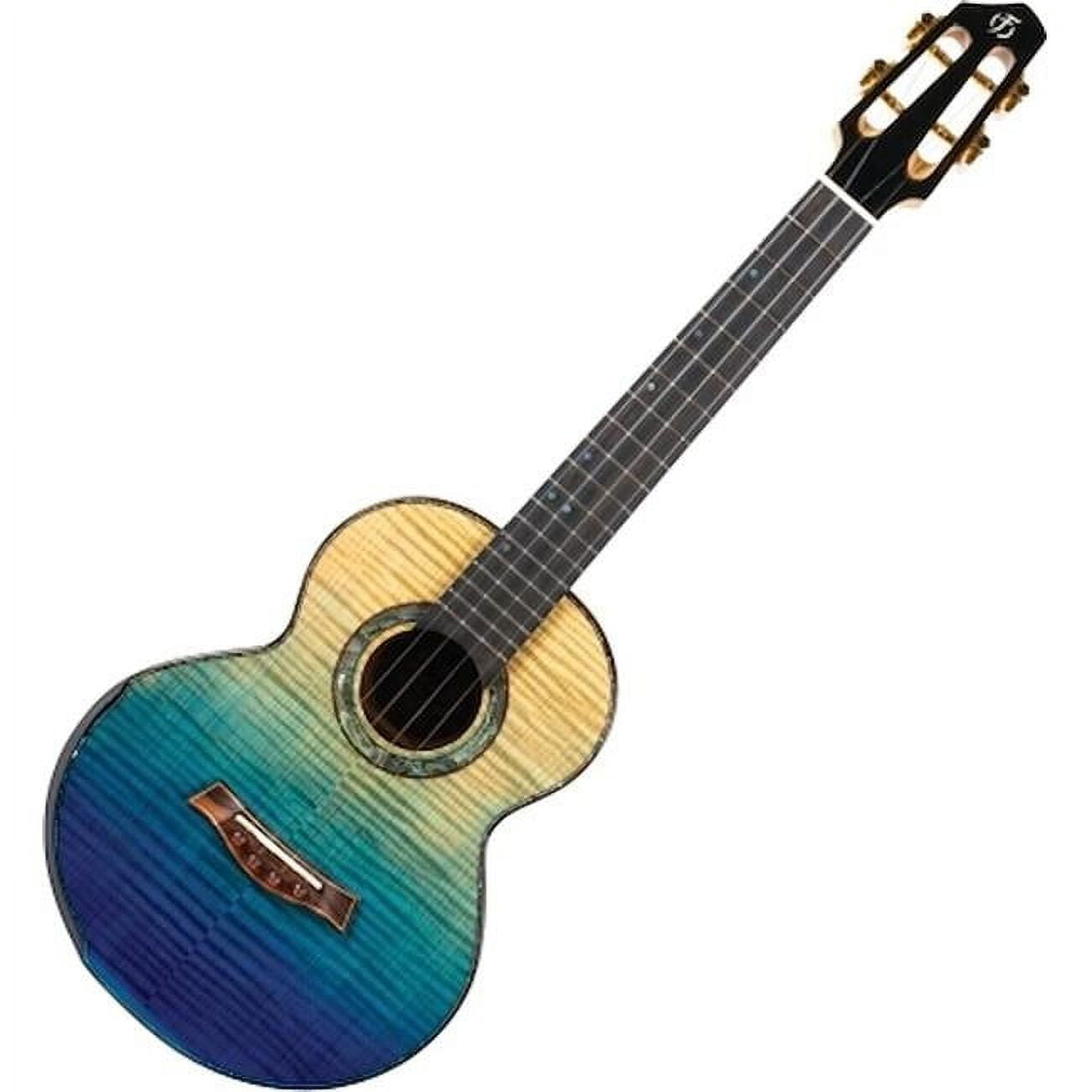 Flight Ukuleles 368829 A10FM Faded Blue All Solid Tenor Ukulele ...