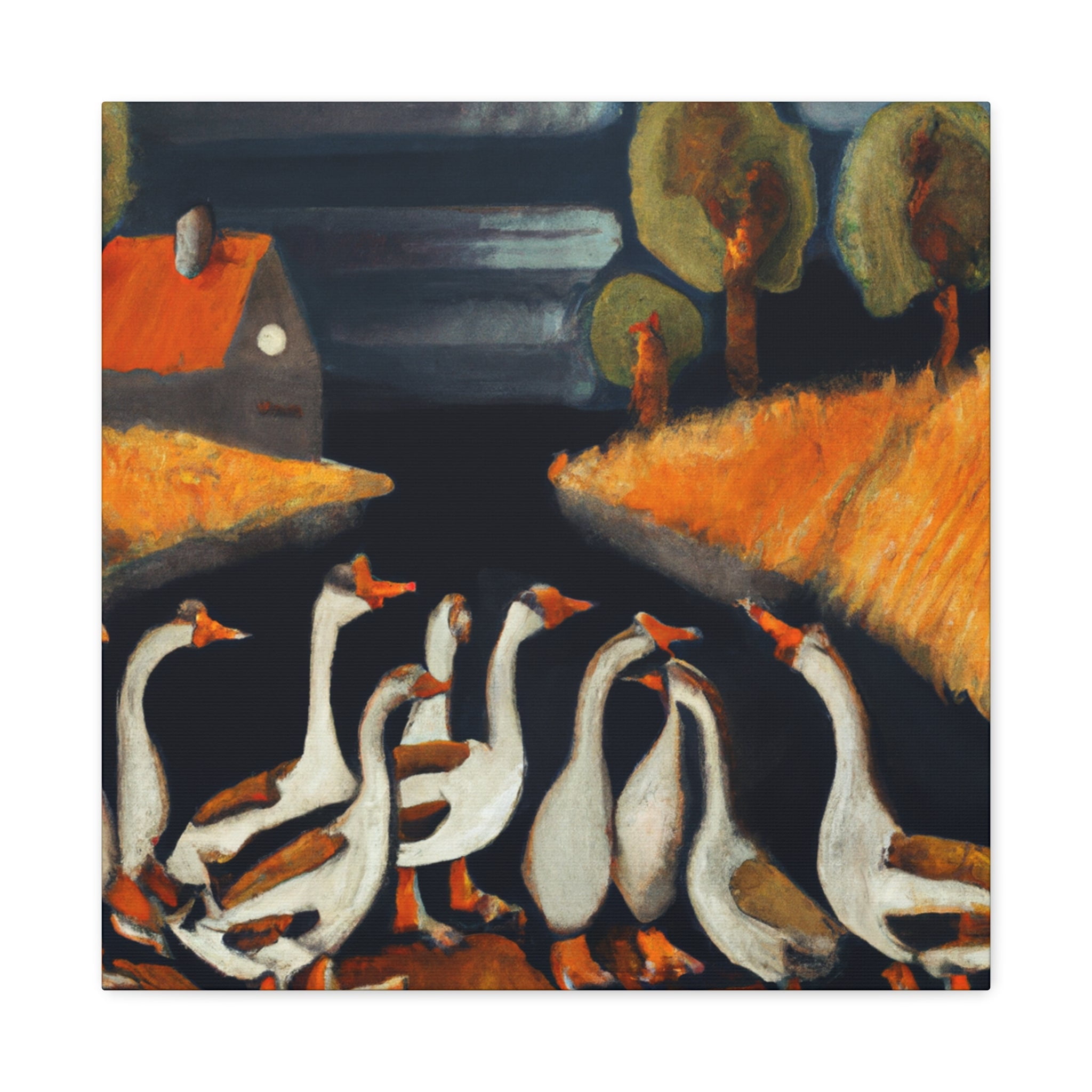 "Flight of the Geese" - Canvas - Walmart.com