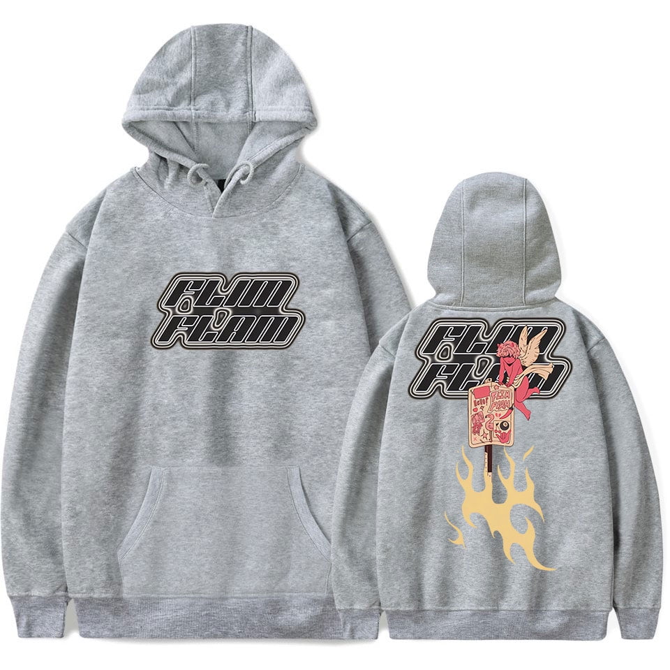 Flim Flam Merch FF Cherub Flame Black LOGO Hoodies Hooded Men Women ...