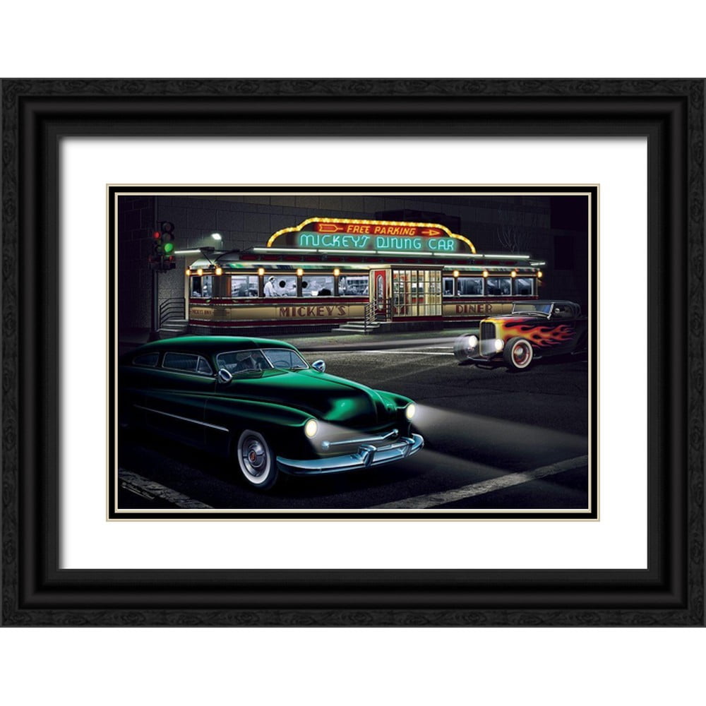 Flint, Helen 18x13 Black Ornate Wood Framed with Double Matting Museum ...