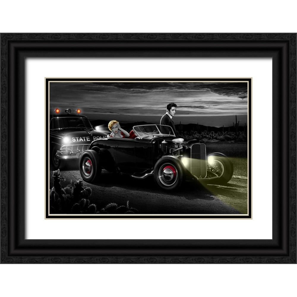 Flint, Helen 24x17 Black Ornate Wood Framed with Double Matting Museum ...
