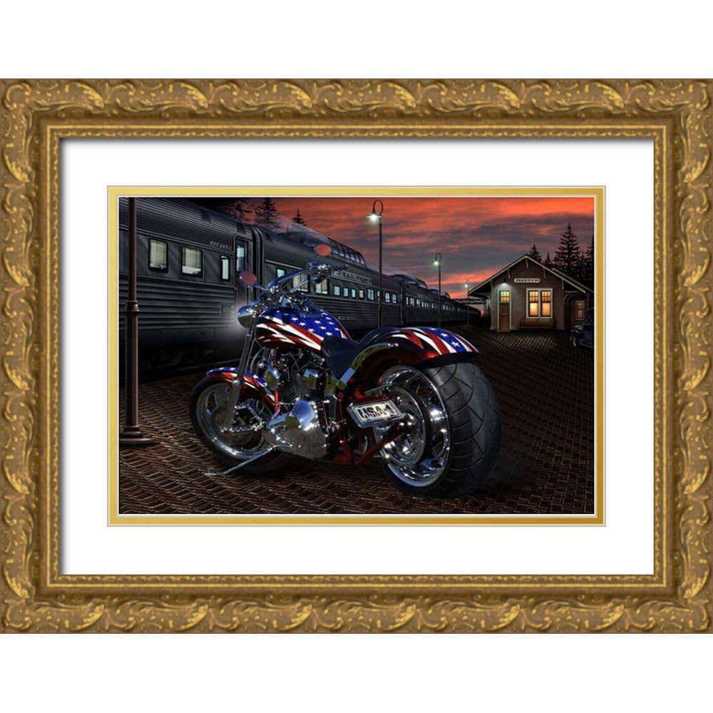 Flint, Helen 24x17 Gold Ornate Wood Framed with Double Matting Museum ...