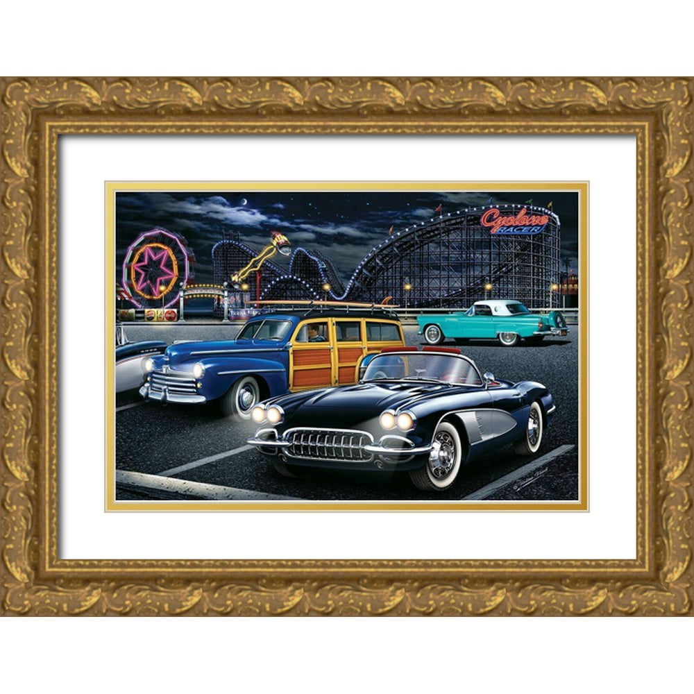 Flint, Helen 24x17 Gold Ornate Wood Framed with Double Matting Museum ...