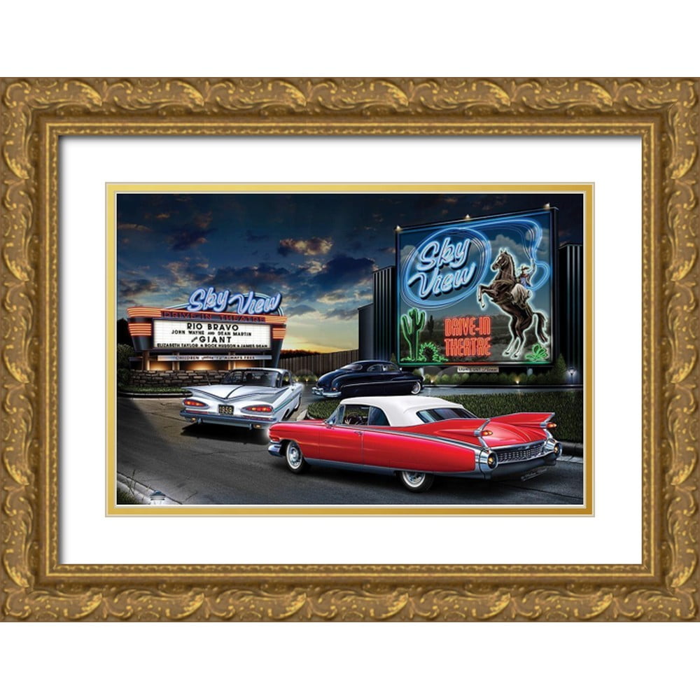 Flint, Helen 24x17 Gold Ornate Wood Framed with Double Matting Museum ...