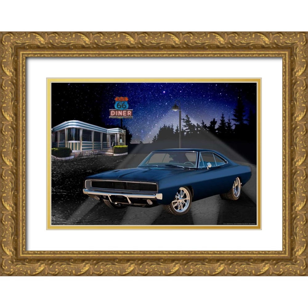 Flint, Helen 24x18 Gold Ornate Wood Framed with Double Matting Museum ...