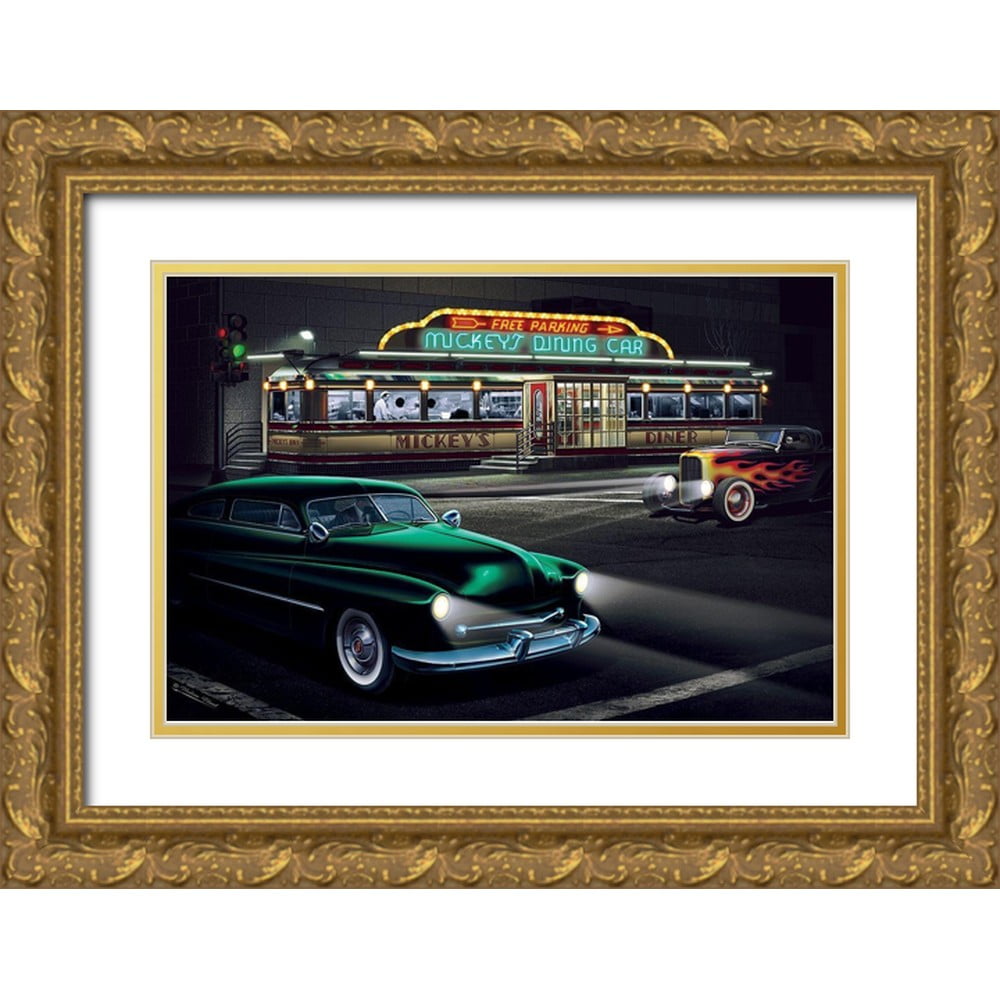 Flint, Helen 32x23 Gold Ornate Wood Framed with Double Matting Museum ...