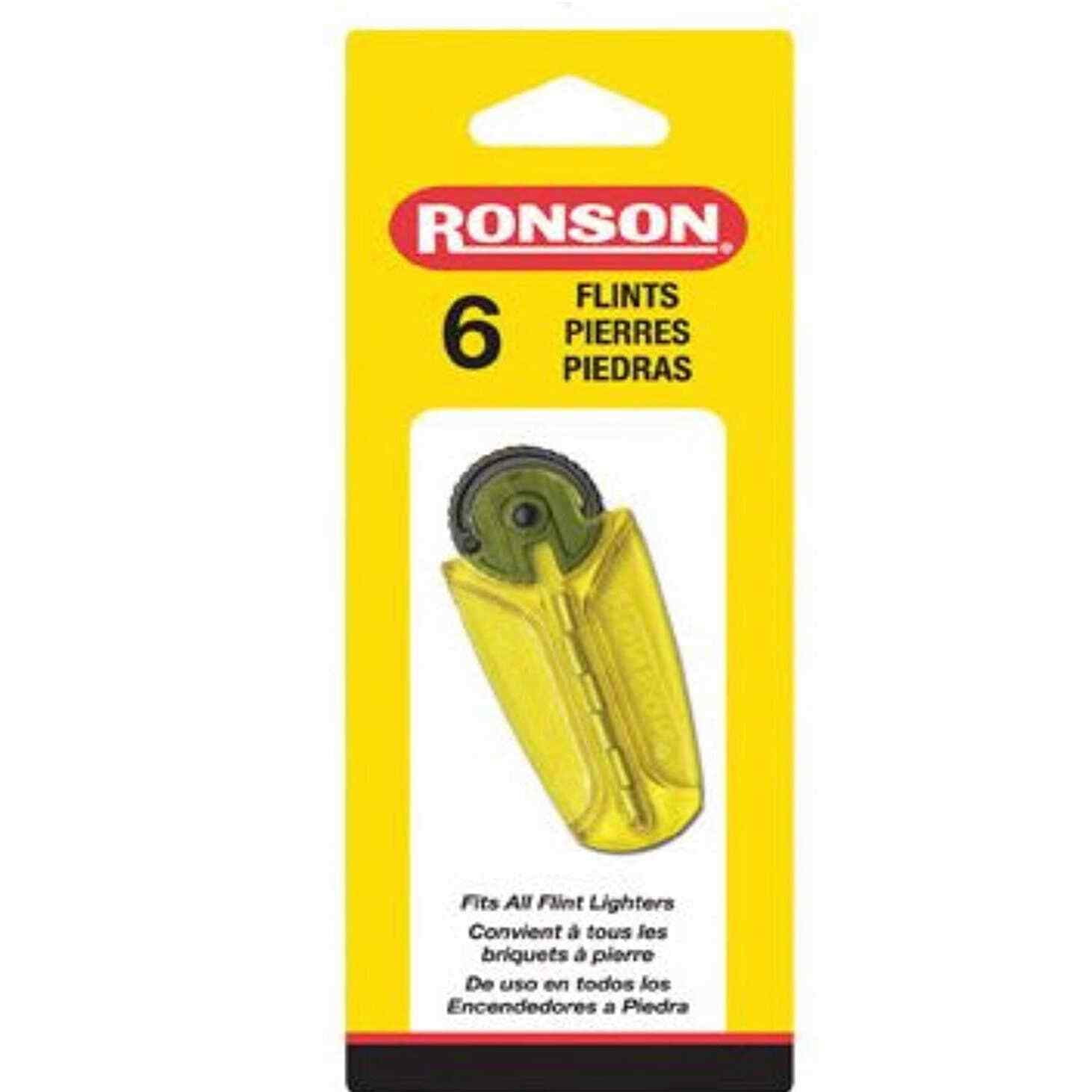 RONSON Refill Flints - 6 Pieces per Card, Reliable Lighter Flint ...
