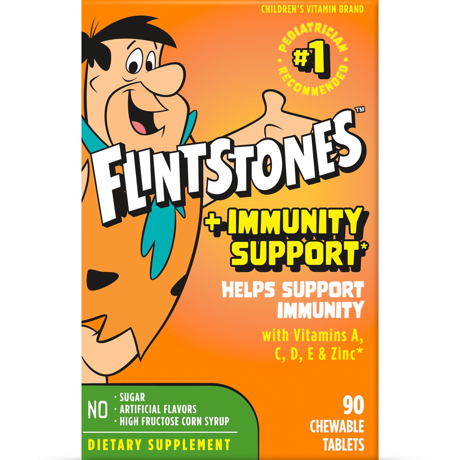 Flintstones Chewable Multivitamin + Immune Support, Vitamin C, Zinc for ...