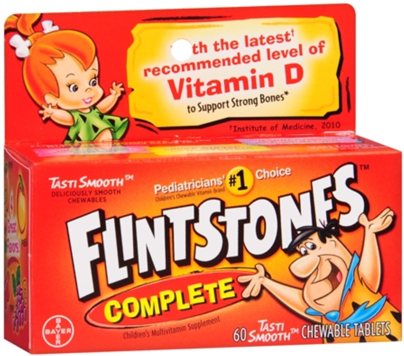 Flintstones Chewable Tablets Complete 60 Each - (Pack of 4) - Walmart.com