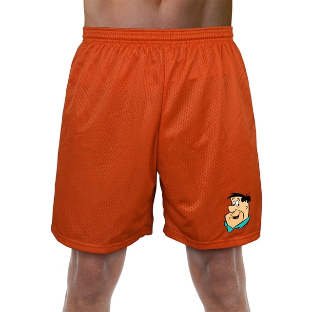 Flintstones Fred Headshot Mens Lined Mesh Shorts, Orange, 2X-Large ...