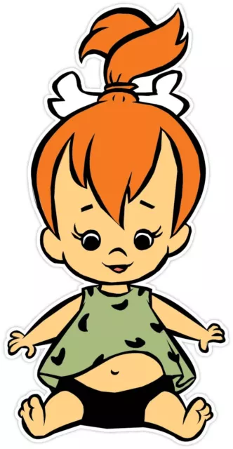 Flintstones Pebbles Cartoon Kids Sticker Phone Decal Water Bottle ...