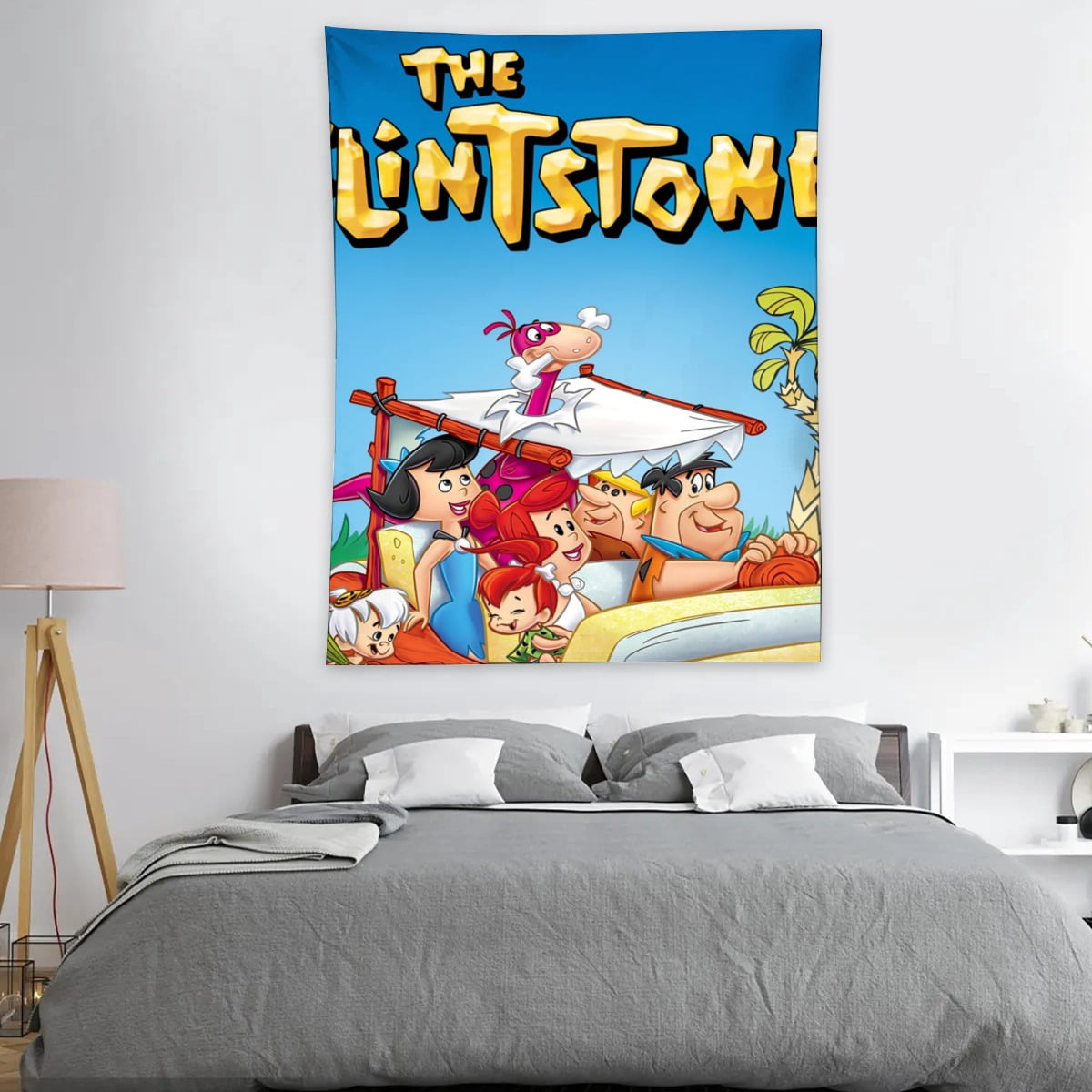 Flintstones Tapestry Gift Wall Hanging Backdrop for Room Bedroom Girls ...