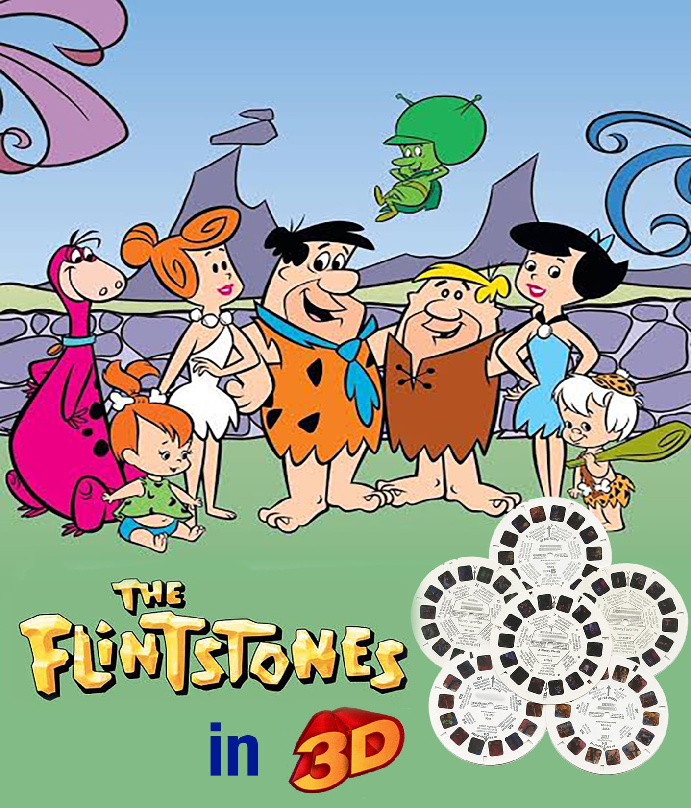 Flintstones in 3D - 6 vintage Reels Wilma Learns to Drive, Pebbles ...