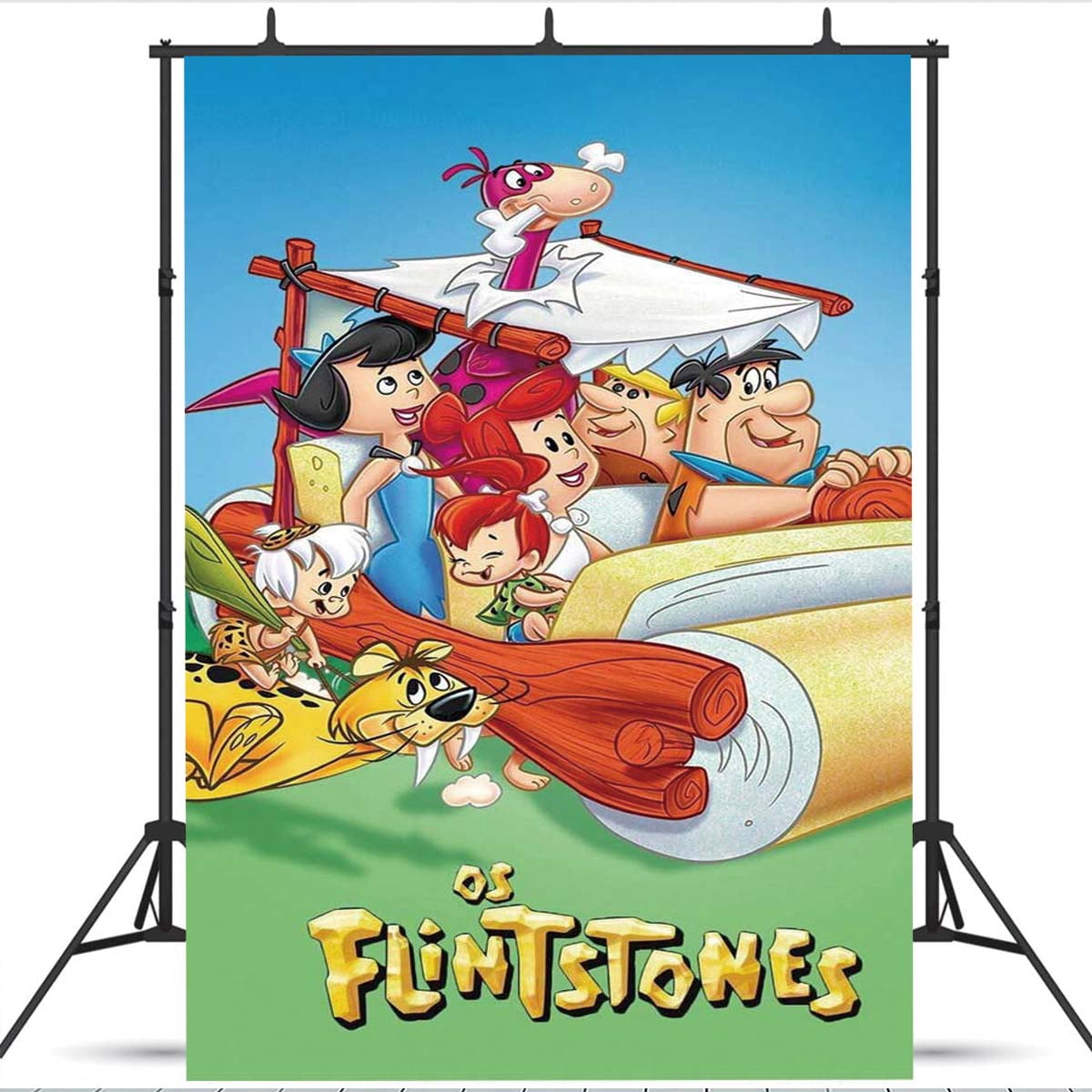 Flintstones school Backdrop Background Banner Birthday Party Supplies ...