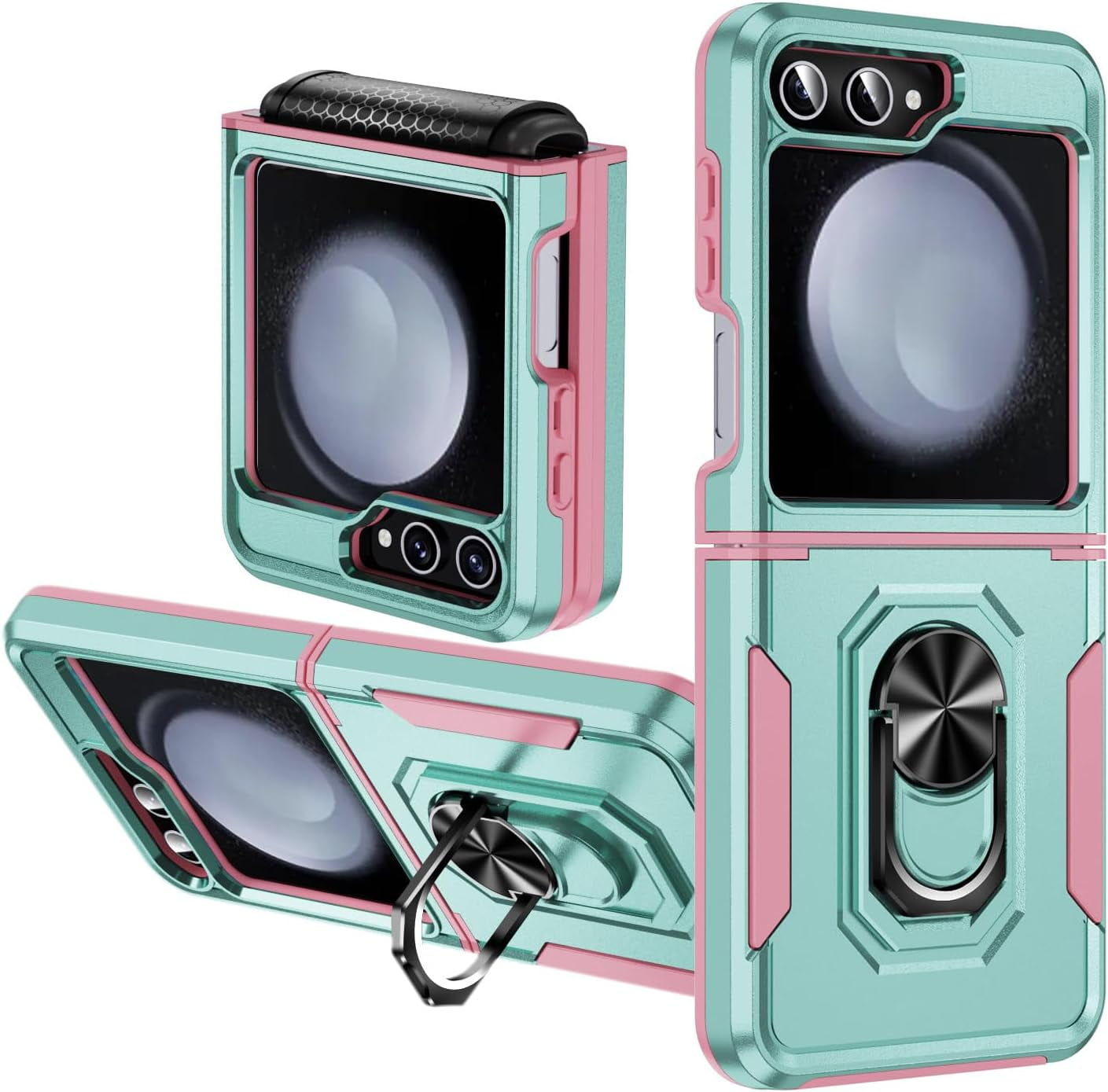 Flip 5 Case for Galaxy Z Flip 5 Case, with Stand,Liquid Silicone Case ...