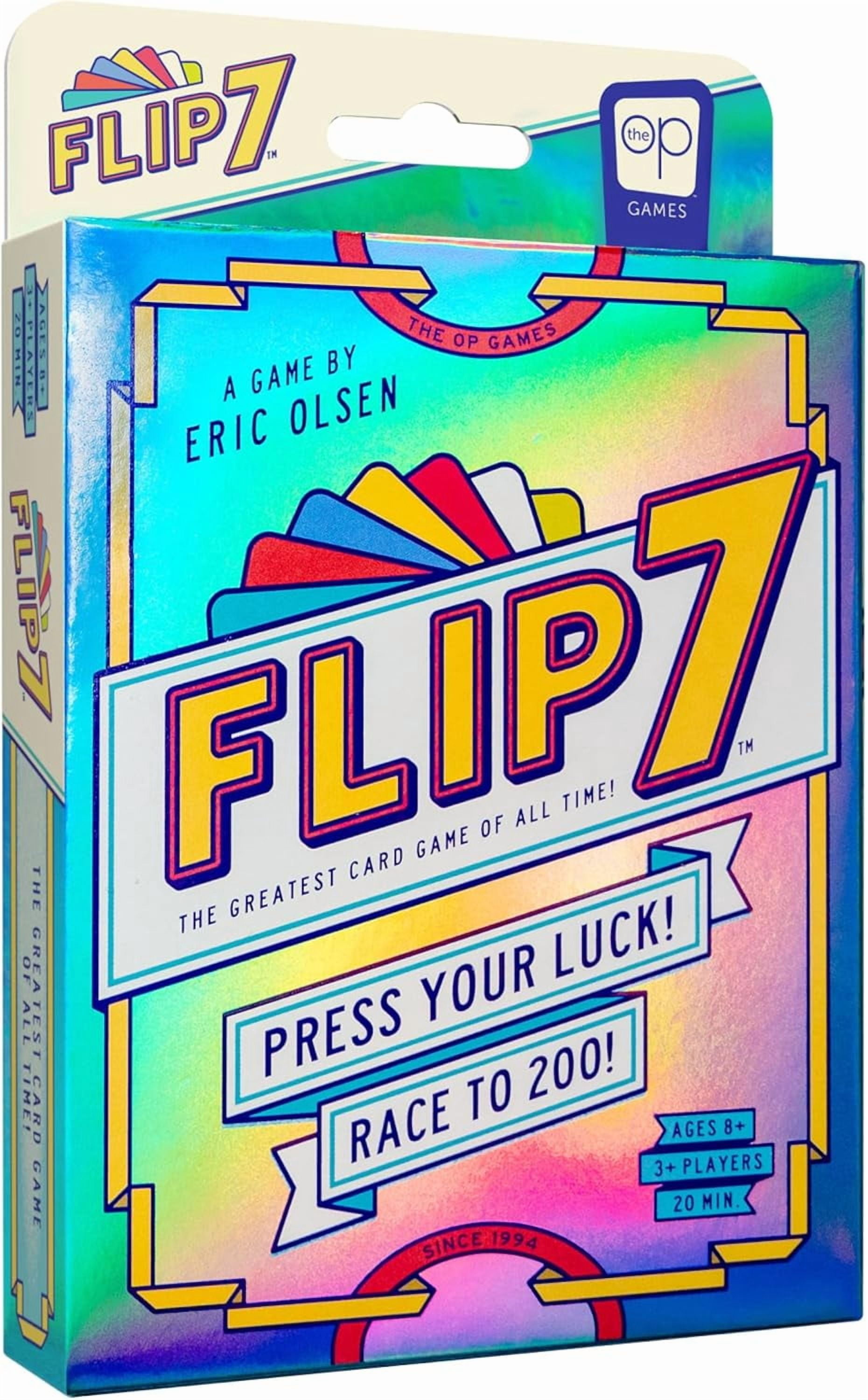 USAopoly Flip 7 Fast-Paced Card Game for Ages 8 Plus with Special ...