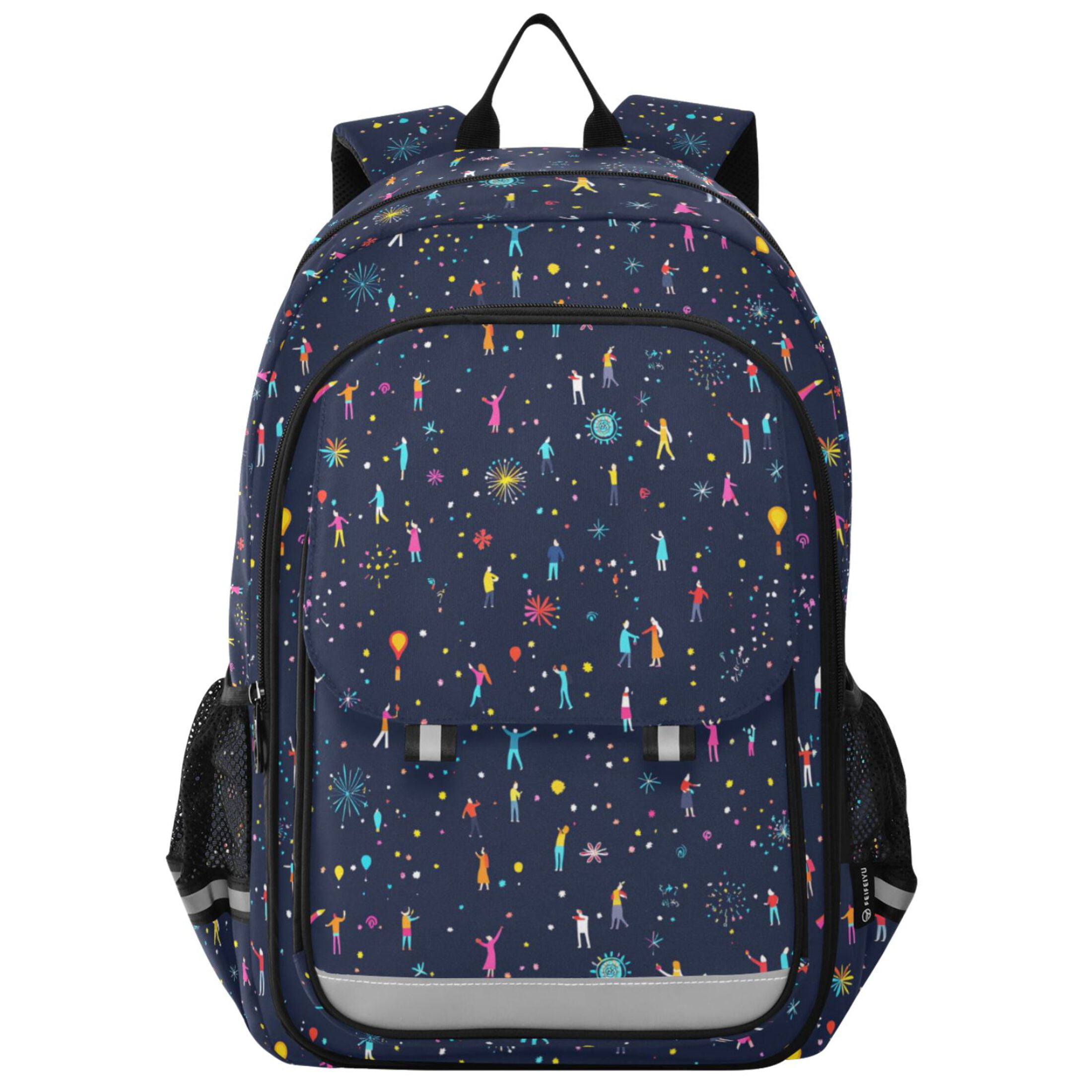 Flip Backpack Party Pattern Design Elementary School Backpack ...