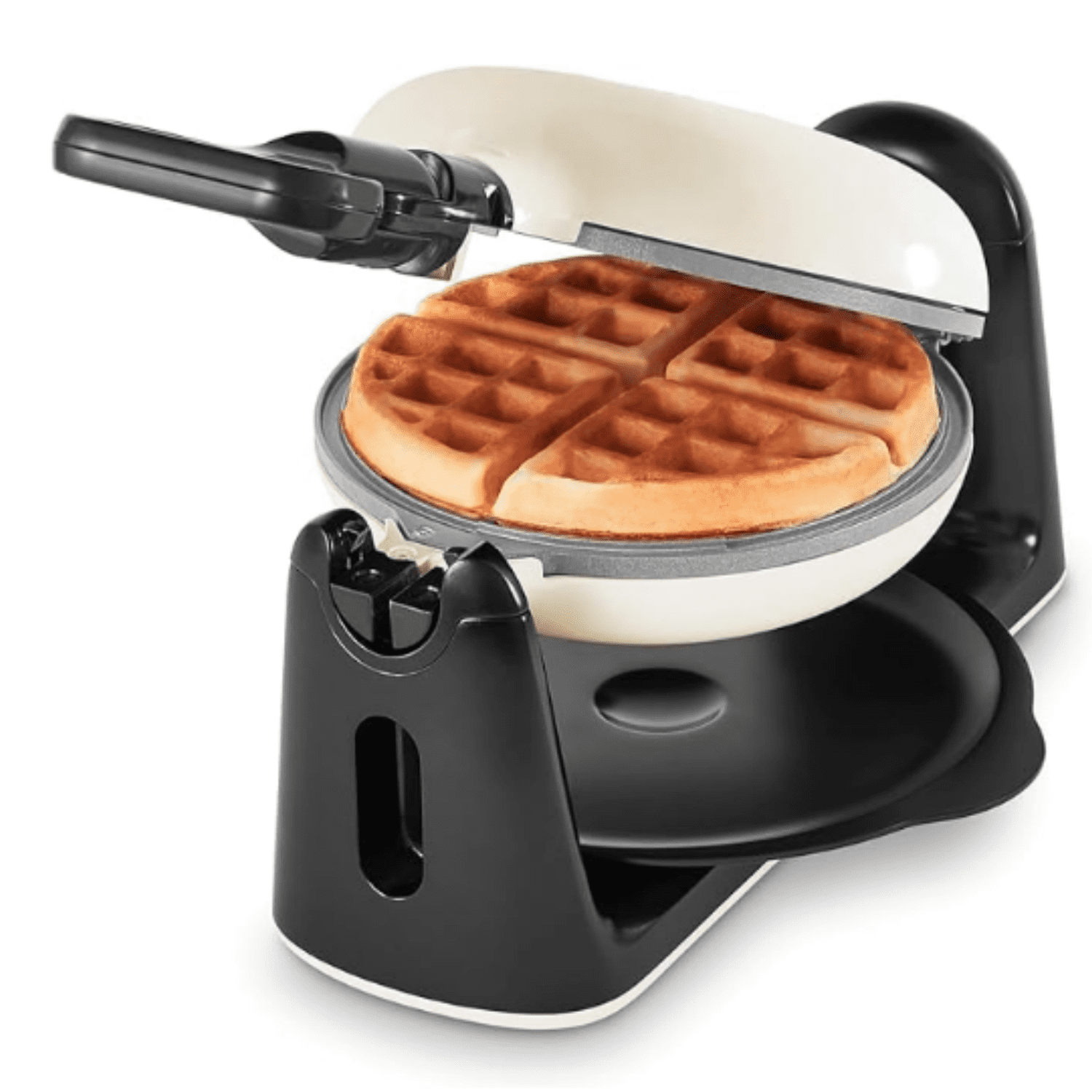 Flip Belgian Waffle Maker With Ceramic Coating for Individual 1" Thick ...
