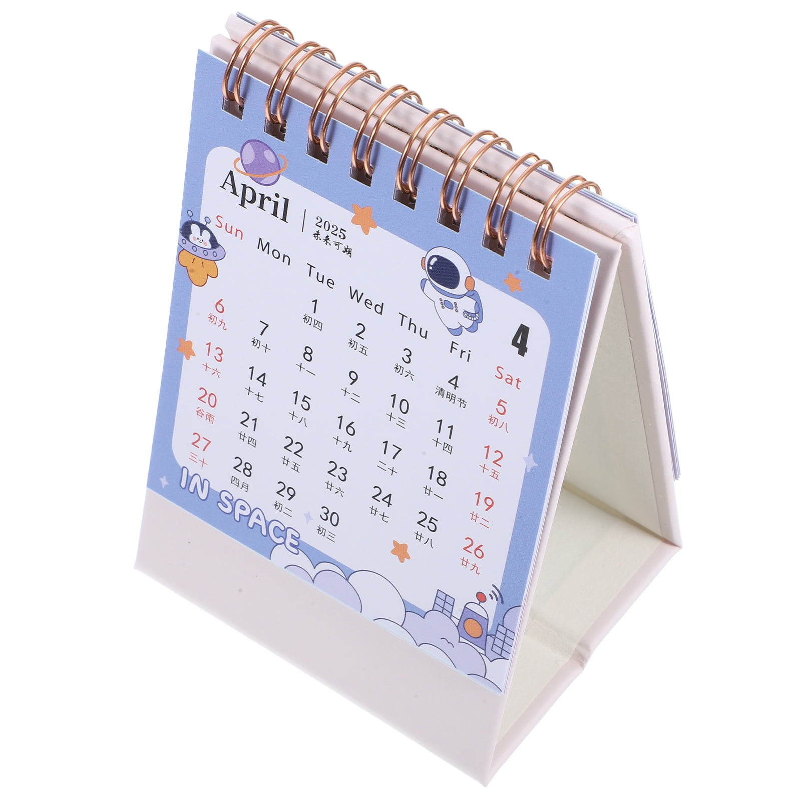 Flip Calendar Stick Mini Cute Desktop 2024 - 2025 Calendars Office ...