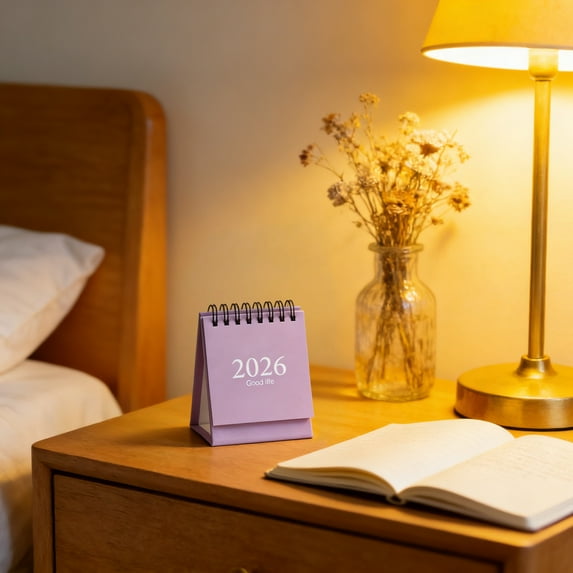 Flip Calendar for Desk 2026, Mini Standing Foldable Planner, Premium ...