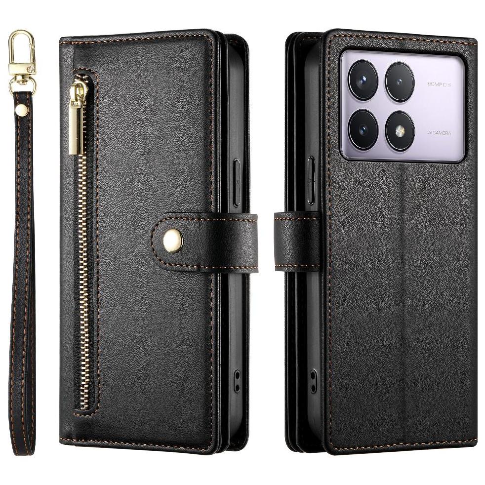 Flip Case For Xiaomi Poco F6 Pro 5G Multifunctional Wallet Crossbody ...