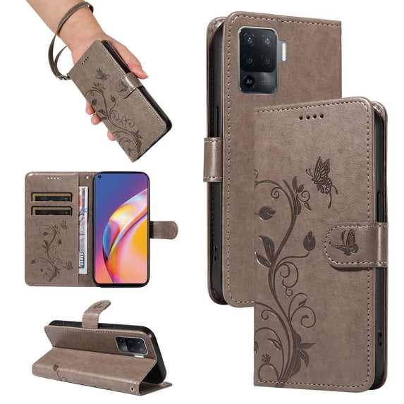 Flip Case for Oppo A94 4G, PU Leather Card Slots with Kickstand ...