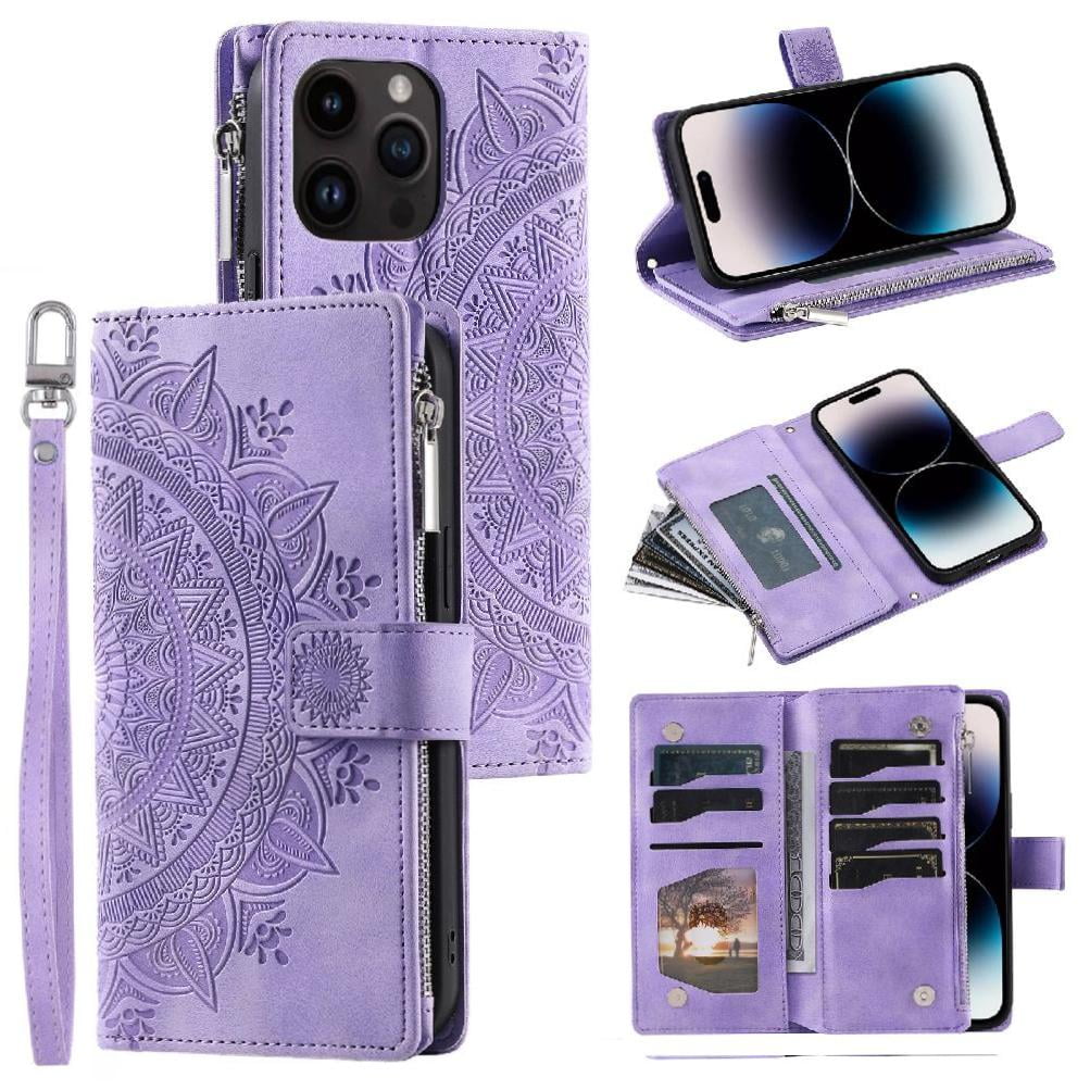 Flip Case for iphone 16 Pro Totem Wallet Case with Hand Strap Kickstand ...