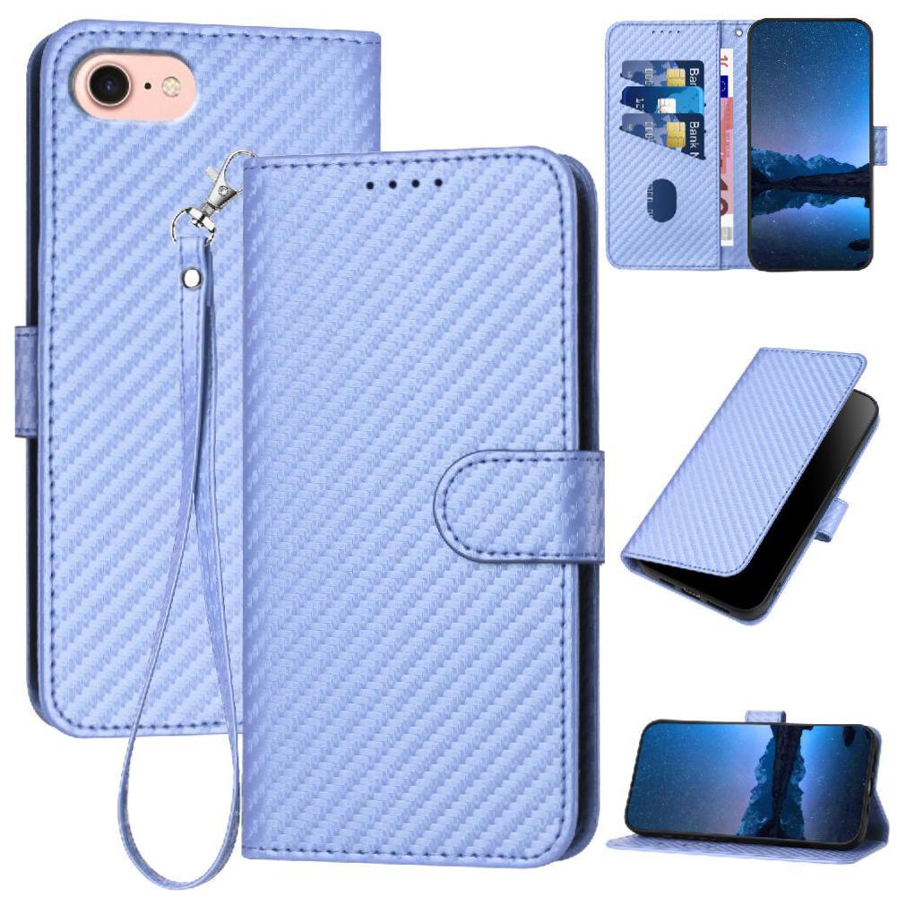 Flip Case for iphone Se4 with Card Slot and Kickstand Carbon Fiber ...