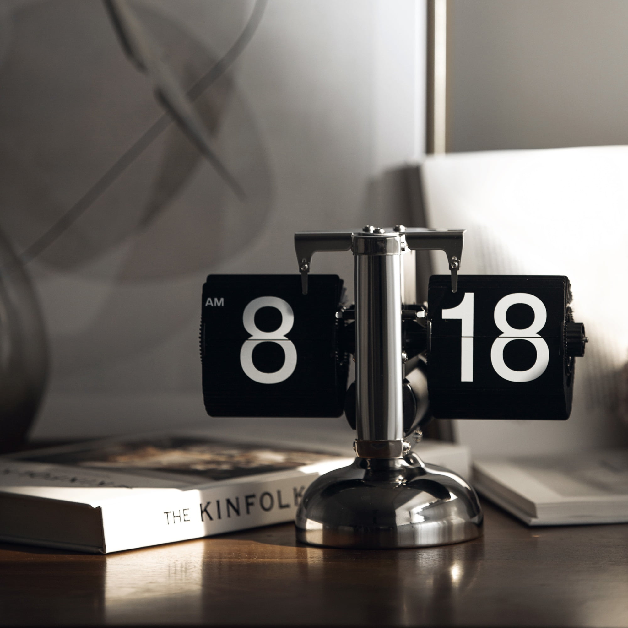 Flip Clock Home Decor Gift Flip Over Desk Clocks Creative Flip Down ...