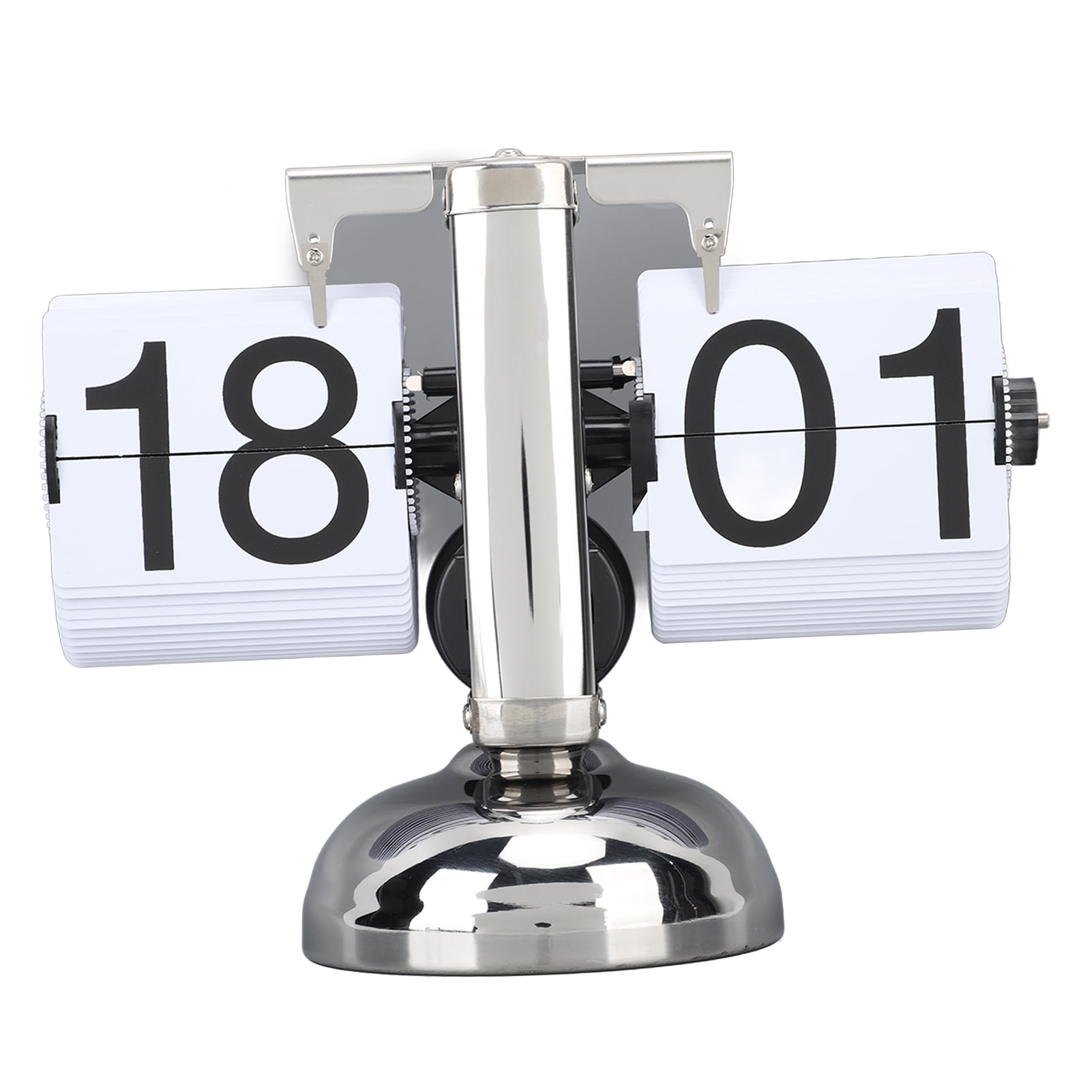 Flip Clock Large Number Battery Powered Tabletop Retro Flip Clock for ...
