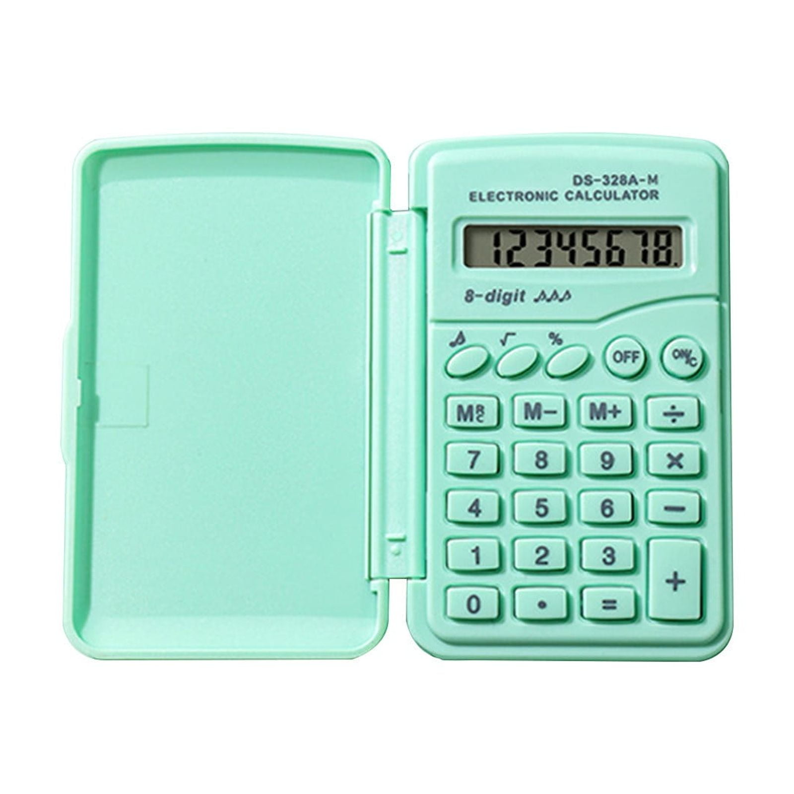 Flip Cover Mini Calculator - 8-Digit LCD, Battery-Powered, 10x6cm ...