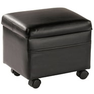 Mainstays Boucle Cloud Storage Ottoman, Blush - Walmart.com