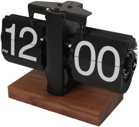 Flip Desk Clock Retro Design Auto Flip Desk Table Clock Retro Digital ...