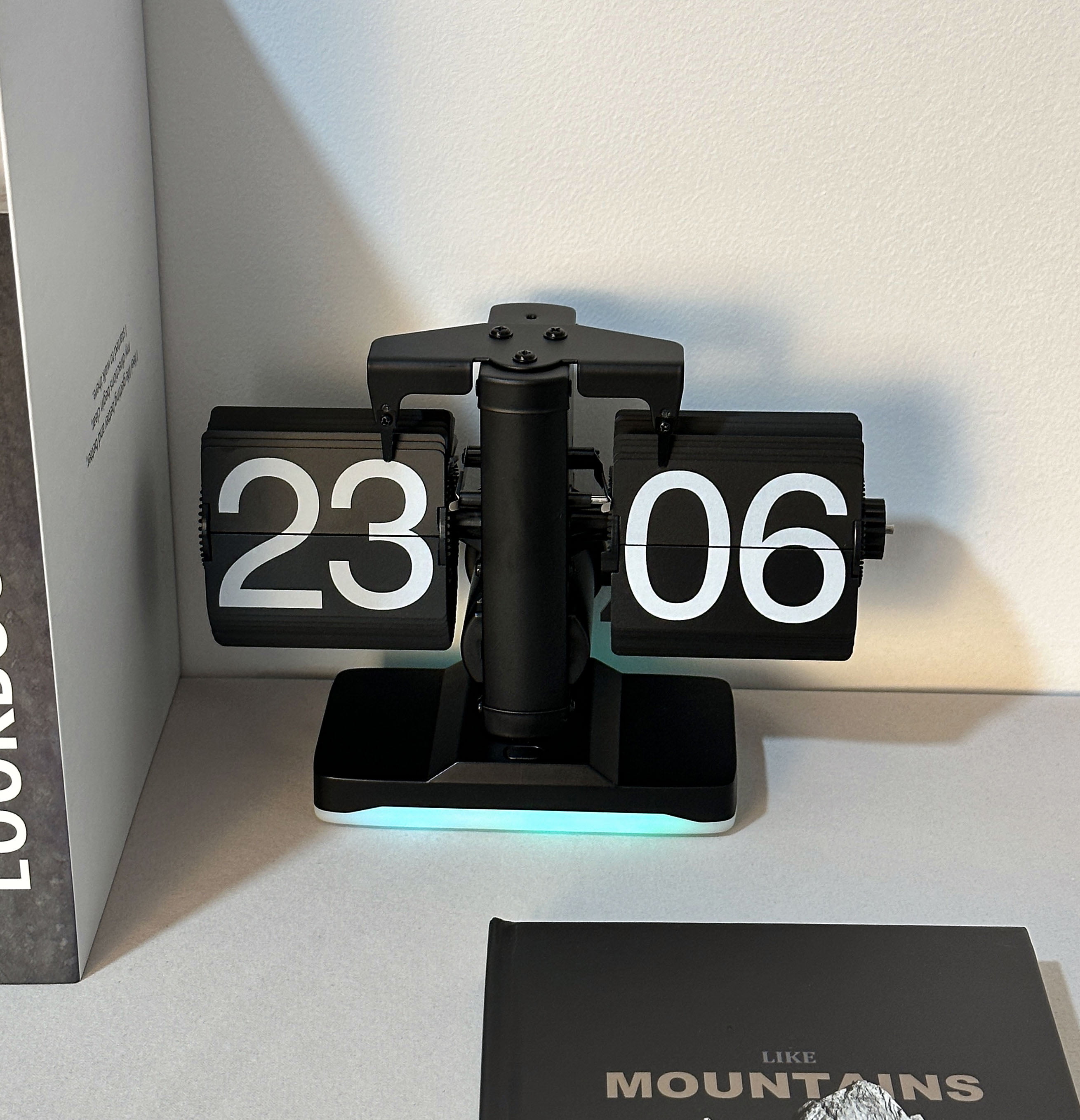 Flip Down Clock For Night Light,Retro Digital Flip Desk Clock,Vintage ...