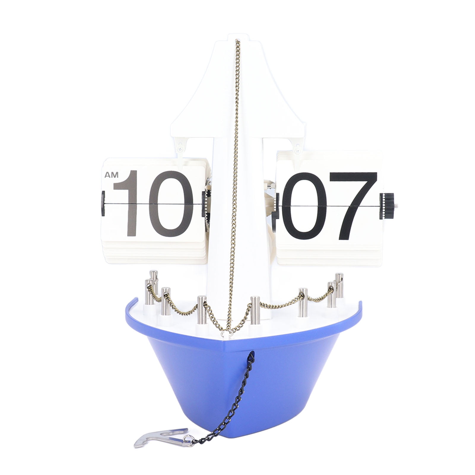 Flip Down Clock Retro Sailboat Look Digital Display Battery Powered ...