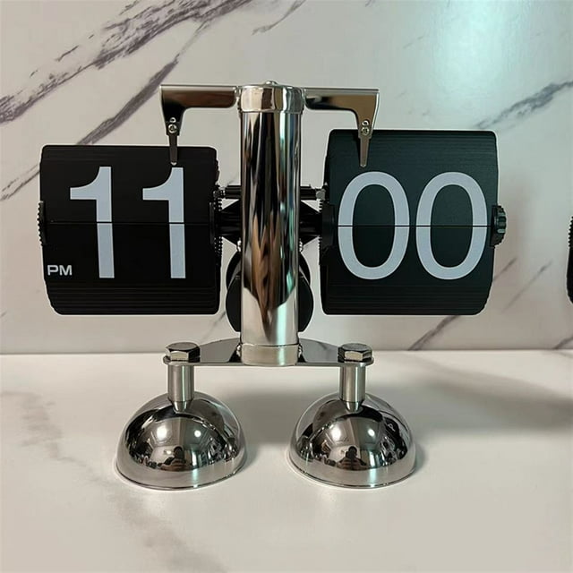Flip Down Page Table Clock Office Flip Digital Clock Home Decor Crafts ...