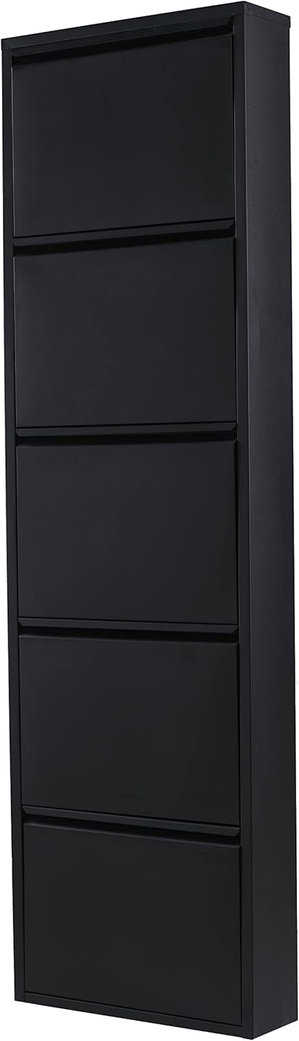 Flip Drawer Shoe Cabinet, Storage Organizer, Freestanding Shoe Rack ...