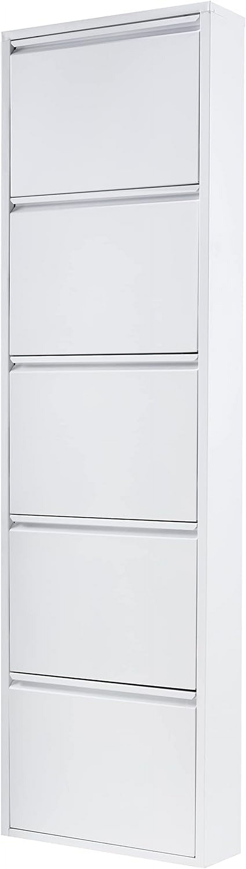 Flip Drawer Shoe Cabinet, Storage Organizer, Freestanding Shoe Rack ...