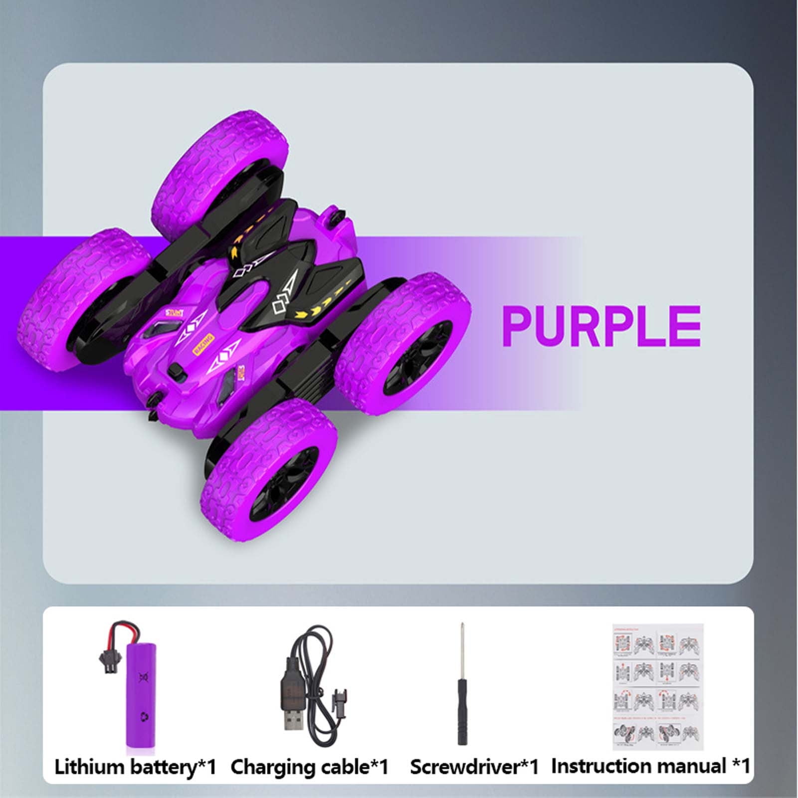 Flip & Drive Double-Sided RC Stunt Car - 360° Rolling & Off-Road, High ...