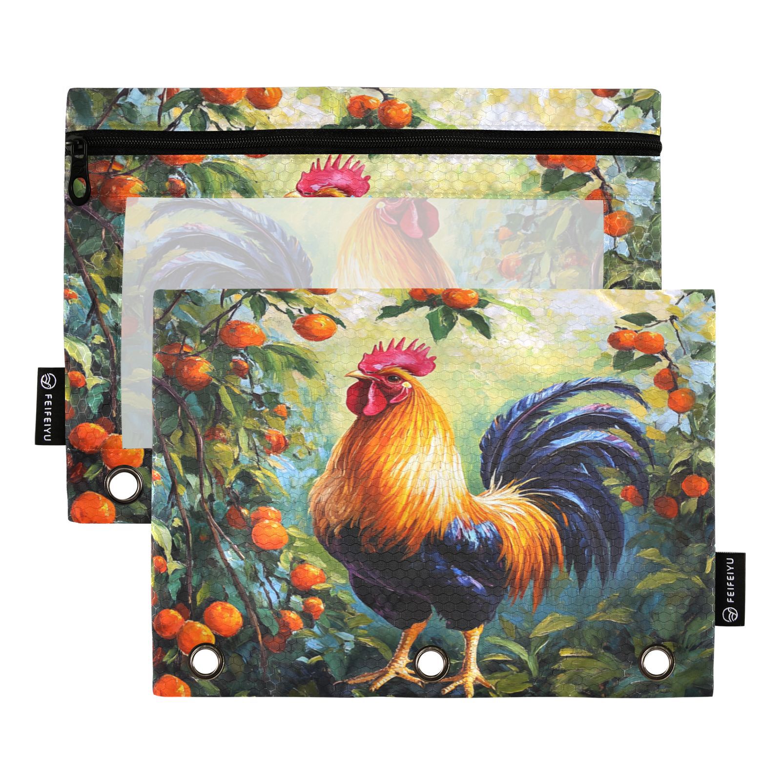 Flip File Folder Binder Pouches Set of 2 Water Resistant Durable ...