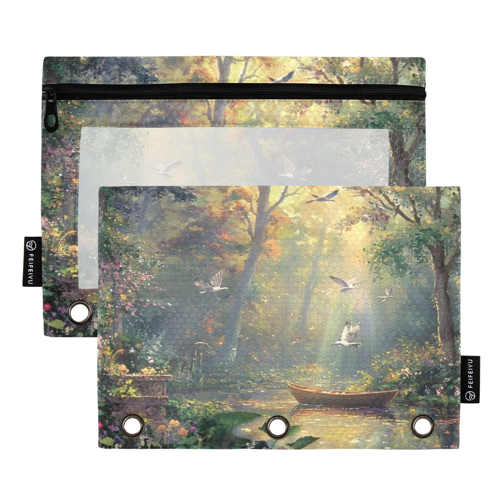 Flip File Folder Binder Pouches Set of 2 Water Resistant Durable ...