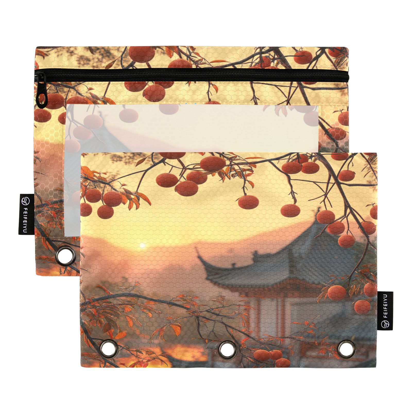 Flip File Folder Binder Pouches Set of 2 Water Resistant Durable ...