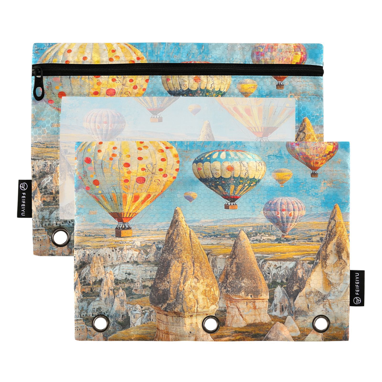 Flip File Folder Binder Pouches Set of 2 Water Resistant Durable ...