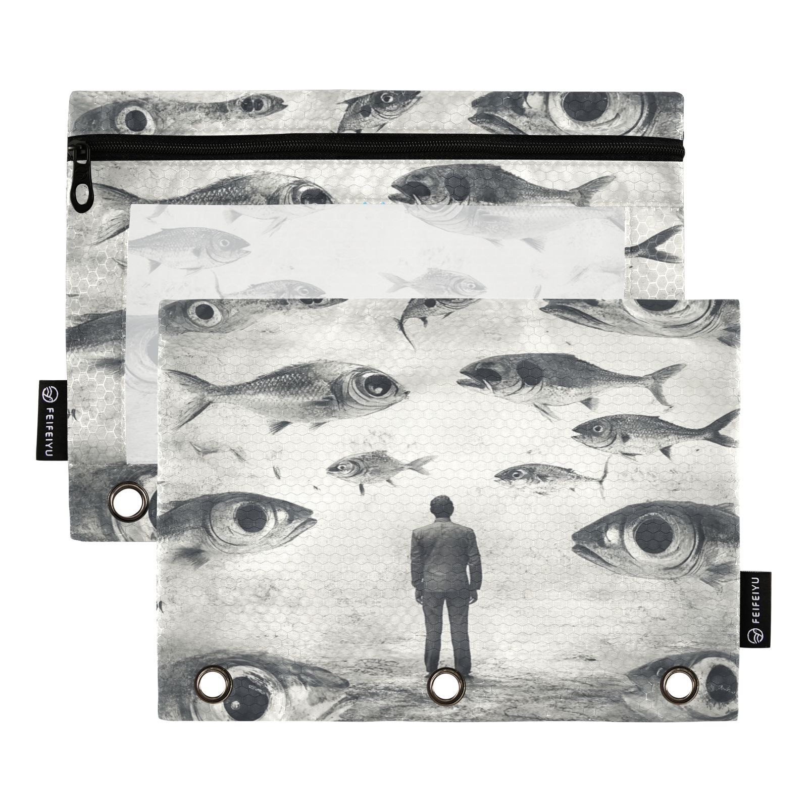 Flip File Folder Binder Pouches Set of 2 Water Resistant Durable ...